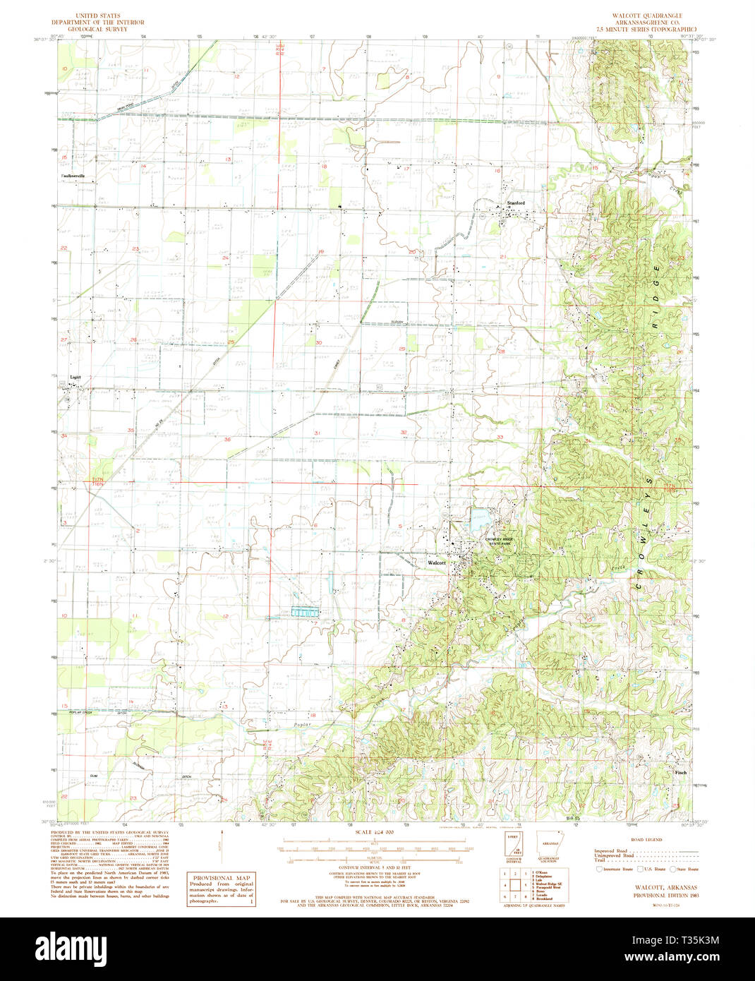 Map of walcott hi-res stock photography and images - Alamy