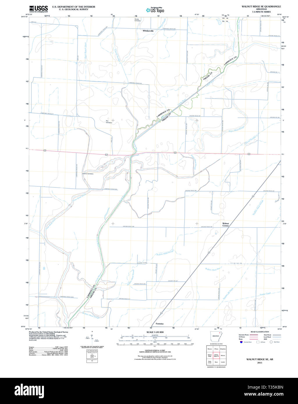 Map of walnut ridge hi-res stock photography and images - Alamy