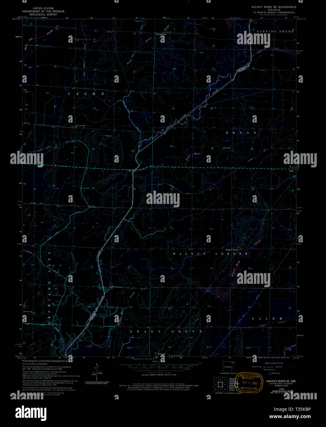 Map of walnut ridge hi-res stock photography and images - Alamy