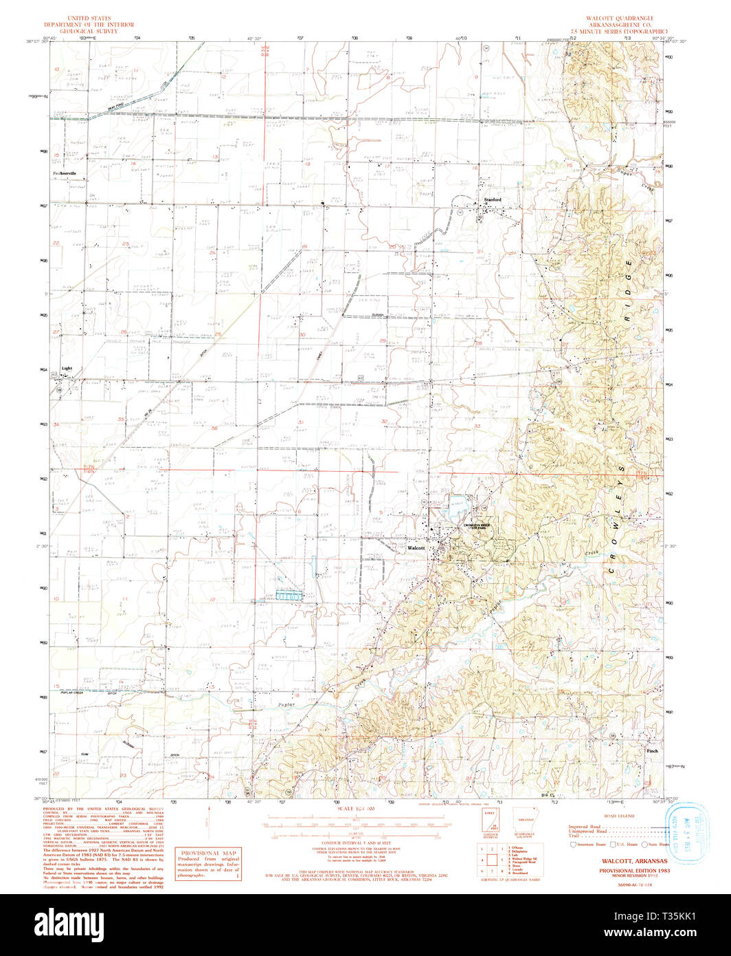 Map of walcott hi-res stock photography and images - Alamy