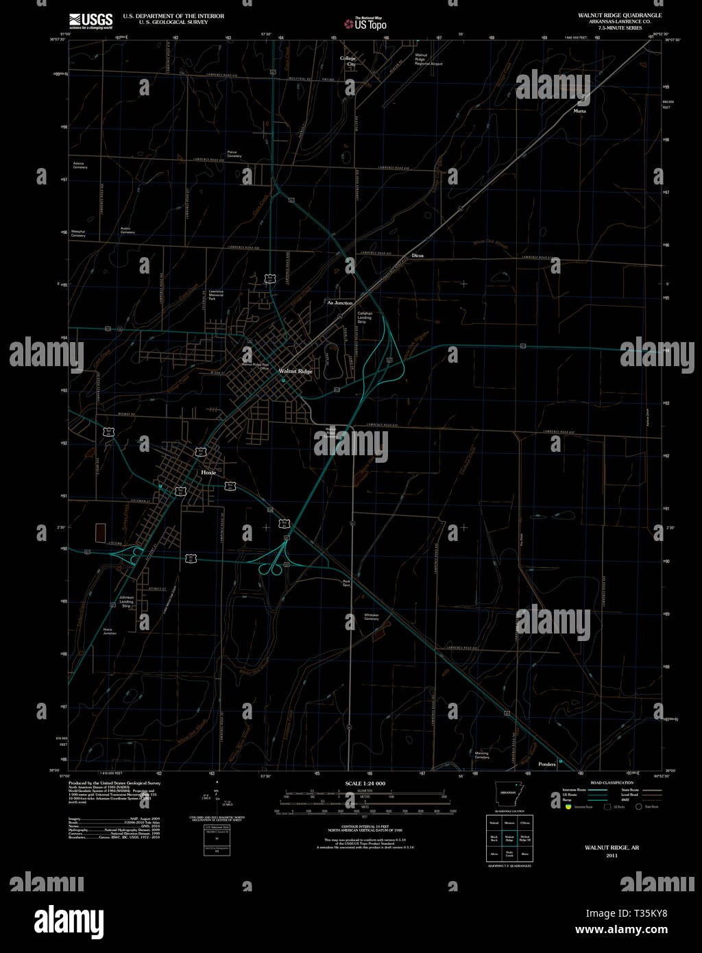 Map of walnut ridge hi-res stock photography and images - Alamy