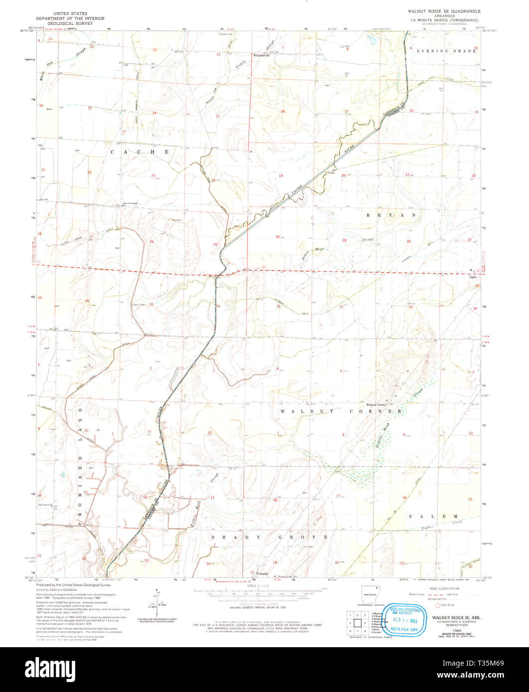 Map of walnut ridge hi-res stock photography and images - Alamy