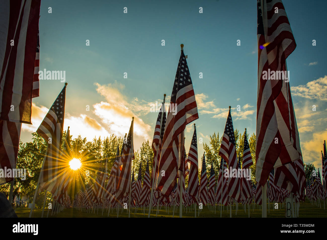 American star rays symbol hi-res stock photography and images - Alamy