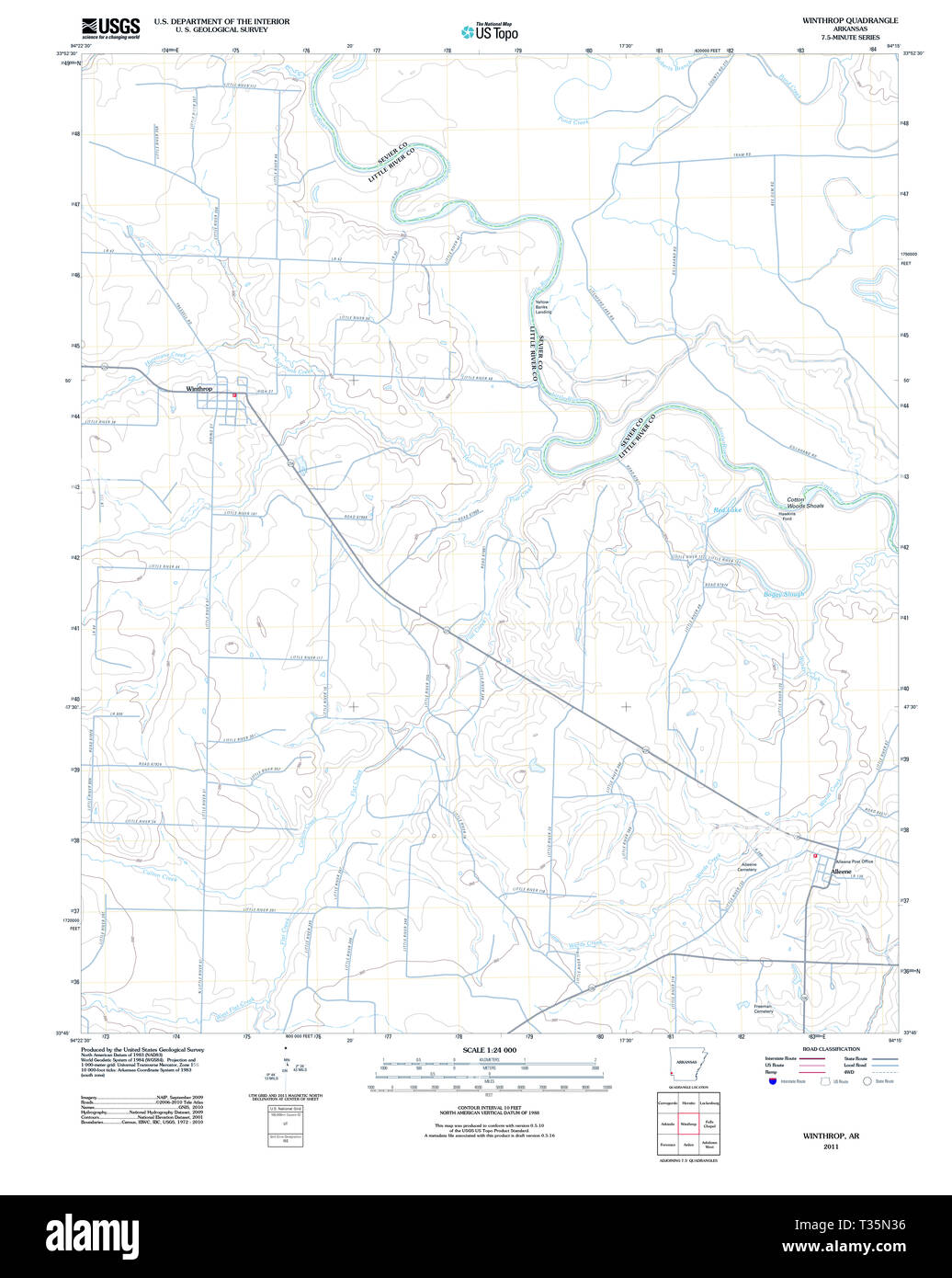 Map of winthrop hi-res stock photography and images - Alamy