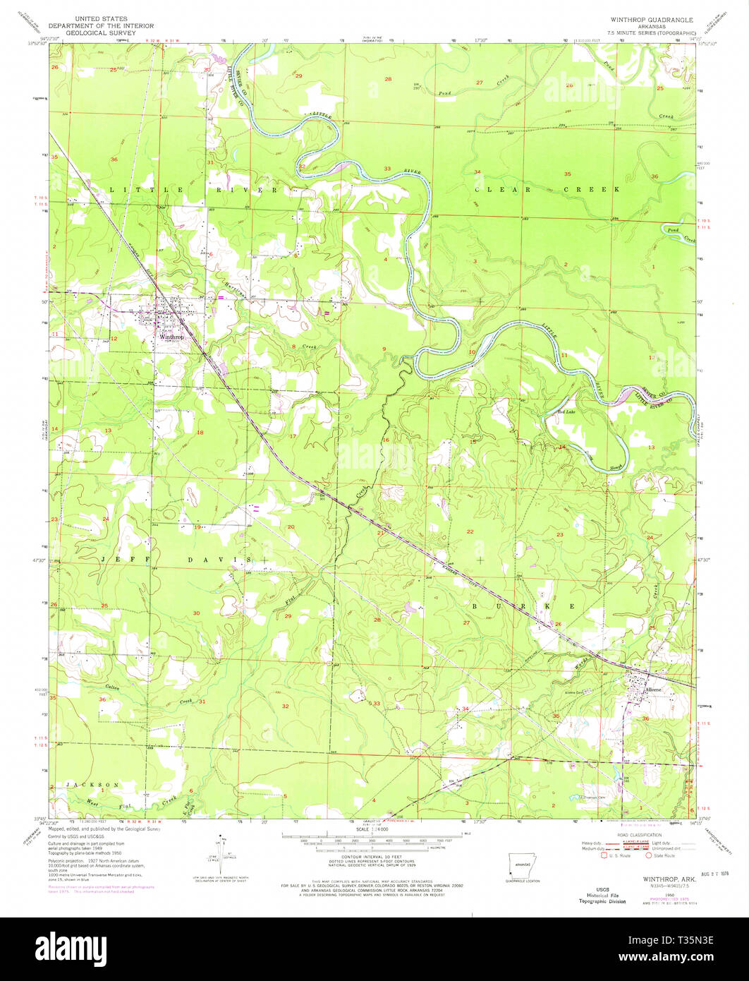 Map of winthrop hi-res stock photography and images - Alamy
