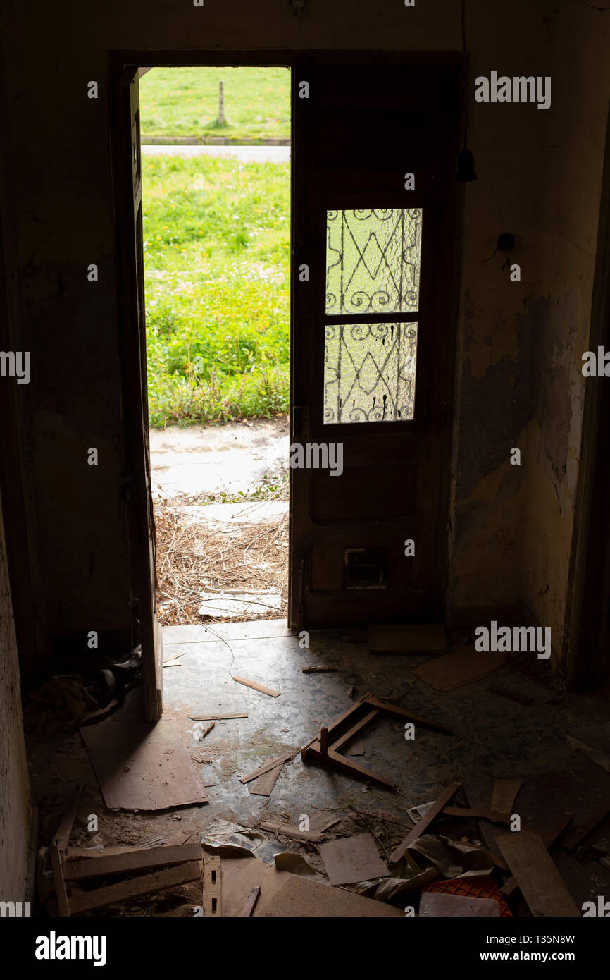 High angle view of an entrance door Stock Photo - Alamy