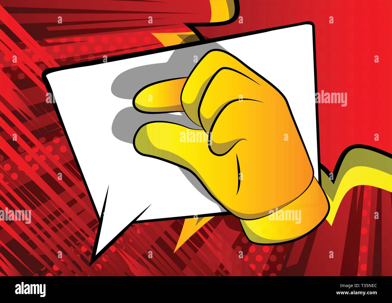 Vector cartoon hand gesturing a small amount. Illustrated hand sign on ...