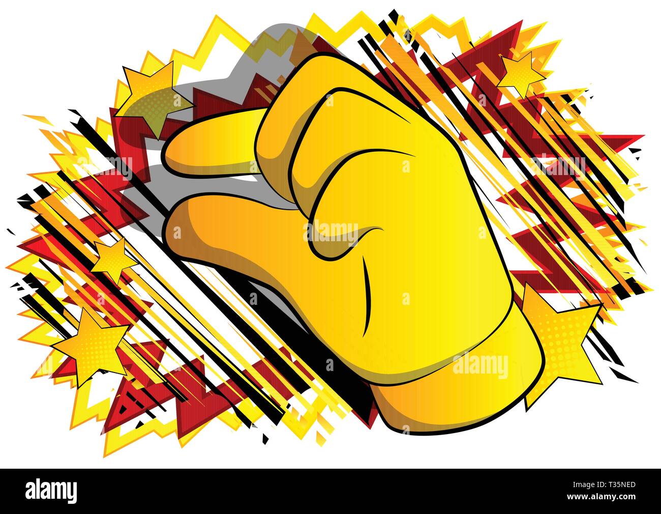 Vector cartoon hand gesturing a small amount. Illustrated hand sign on ...