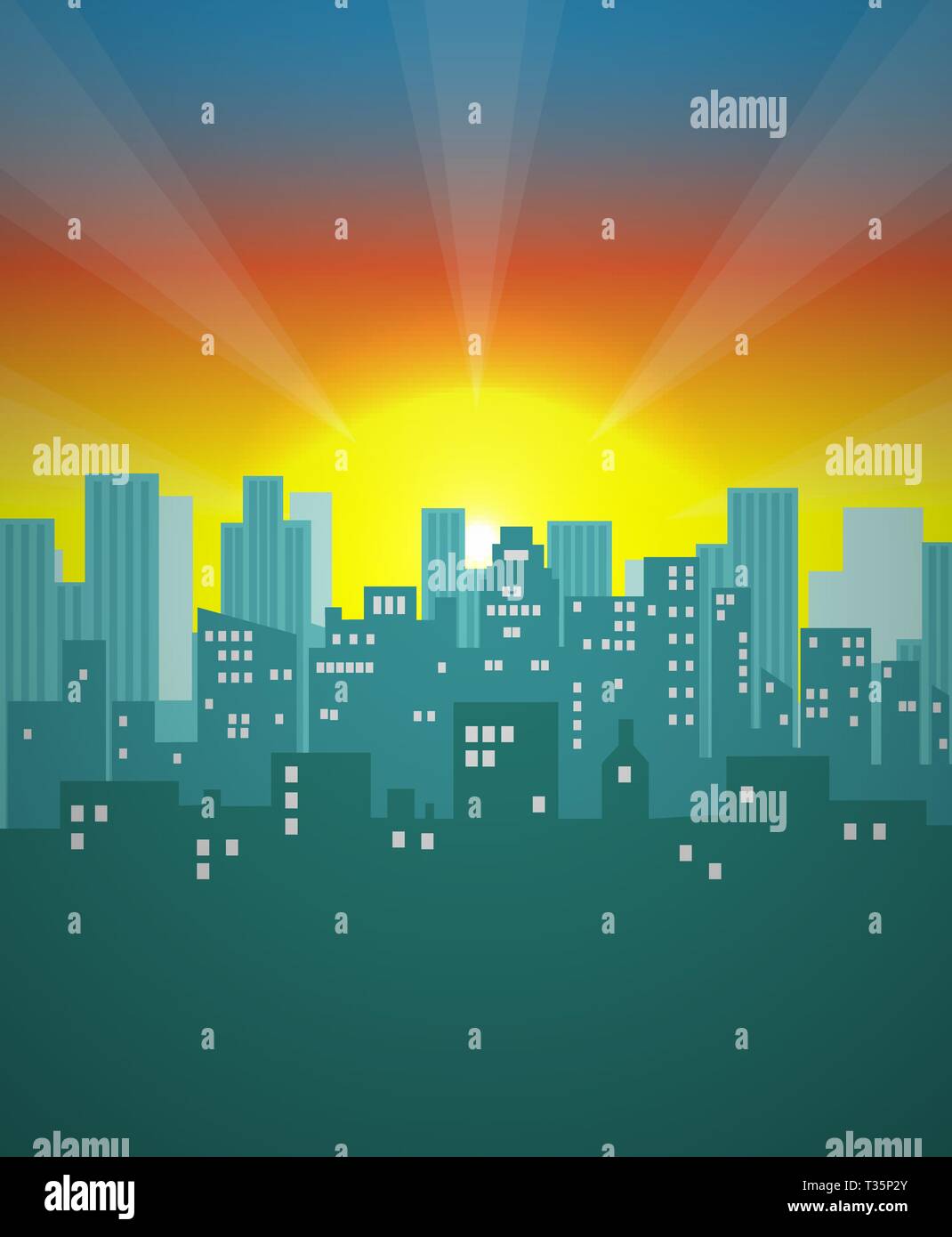 Cityscape background. Urban landscape. Downtown with skyscrapers on ...