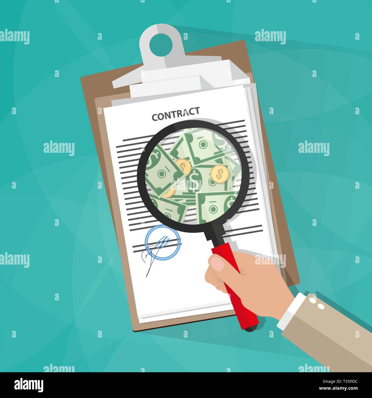 Signing Contract Cartoon Stock Photos & Signing Contract Cartoon Stock ...