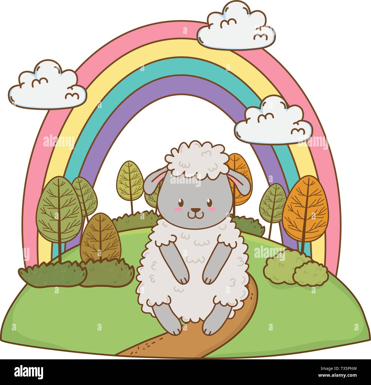 Rainbow Sheep Animation