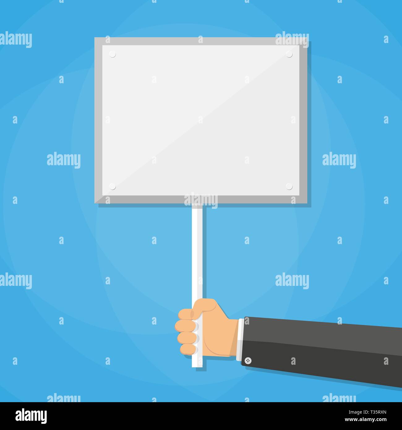 Empty Plate Man Stock Vector Images - Alamy