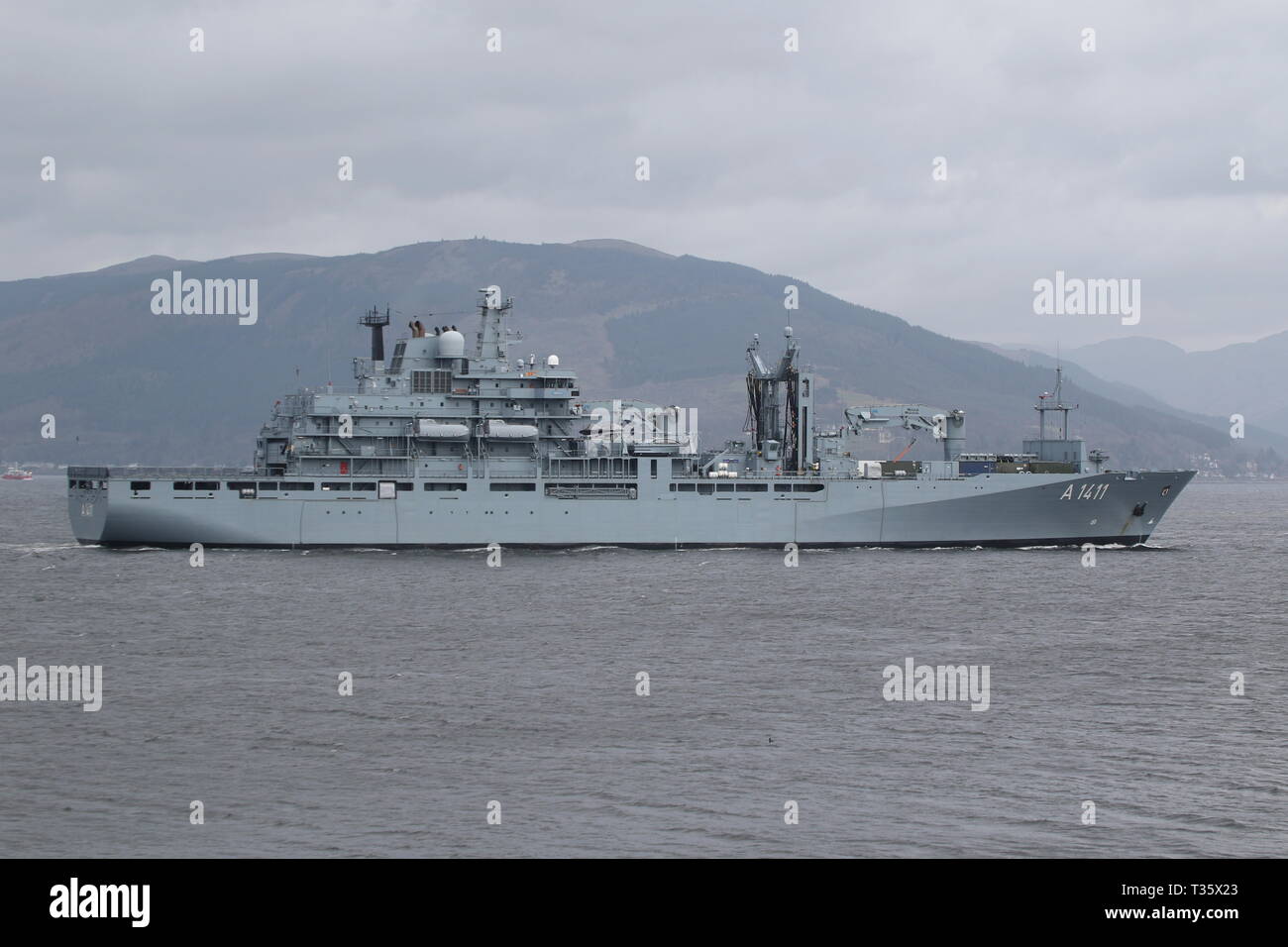 German naval supply ship on hi-res stock photography and images - Alamy