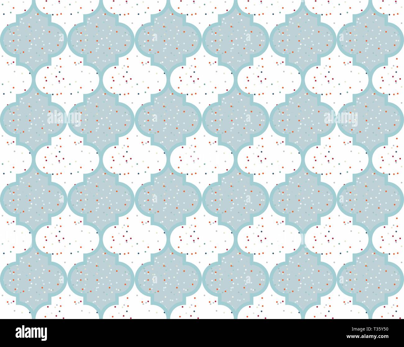 Moroccan Quatrefoil Seamless Pattern Mosaic Ogee Vector Stock Vector ...