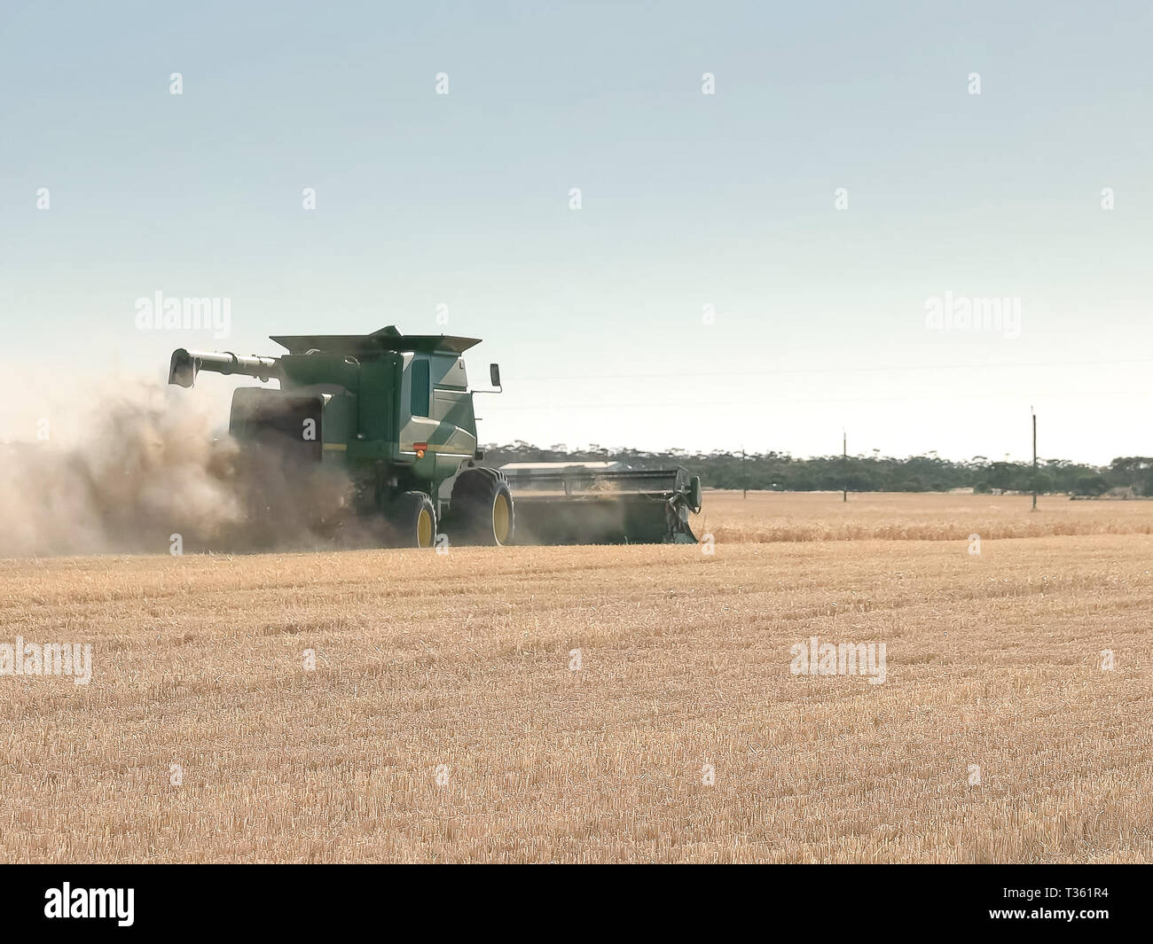 Australia wheat harvest combine hi-res stock photography and images - Alamy
