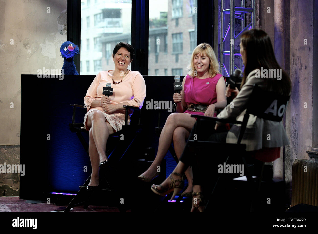 New York, USA. 12 May, 2015. Grover, of Sesame Street, Dr. Jeanette ...
