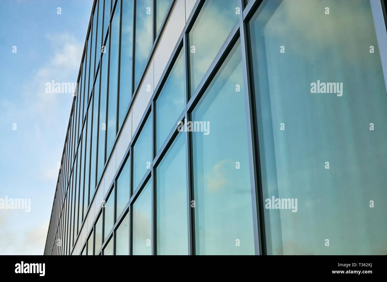 Detail of a modern glass high rise facade Stock Photo - Alamy
