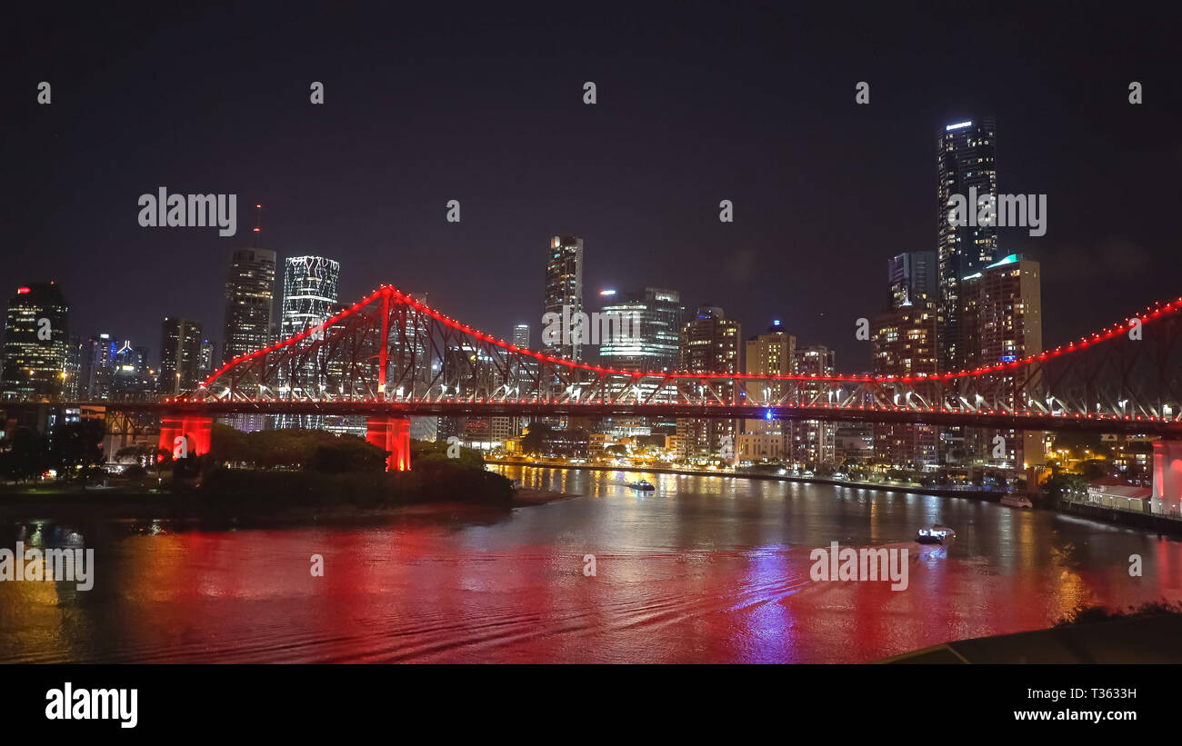 Night time in brisbane hi-res stock photography and images - Alamy