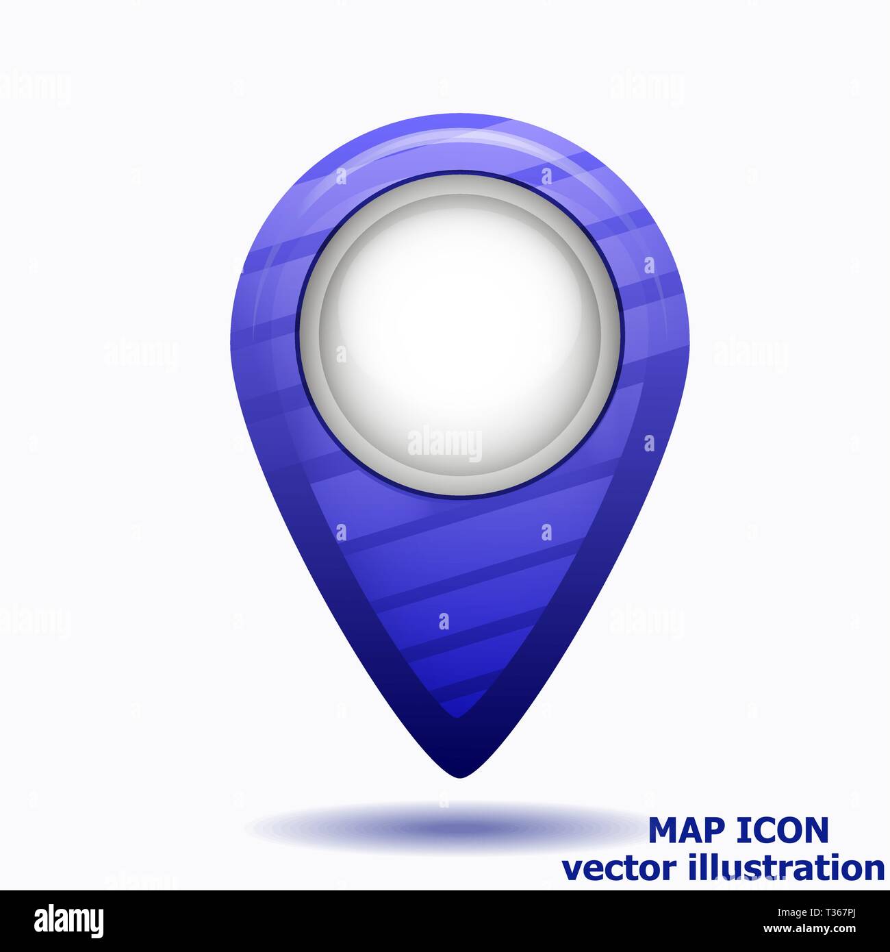 Bright map icon. Location Icon Illustration for search maps Stock ...