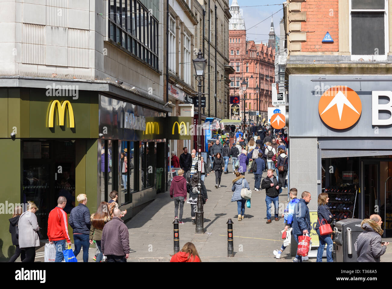 Exchange walk Nottingham city centre,UK Stock Photo - Alamy