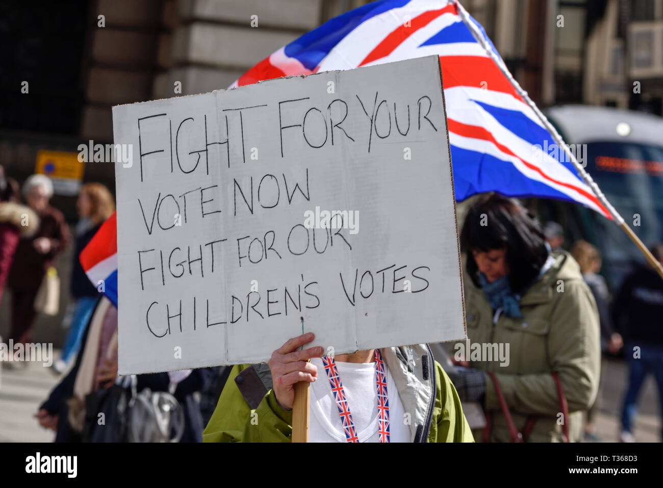 Leave means leave flag hi-res stock photography and images - Alamy