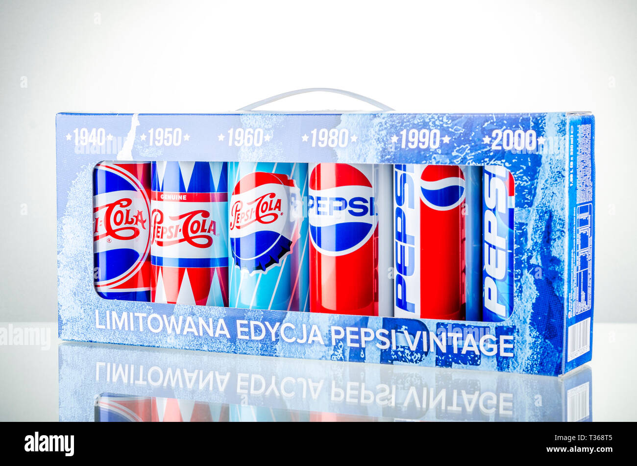 Pepsi drink isolated on gradient background Stock Photo - Alamy