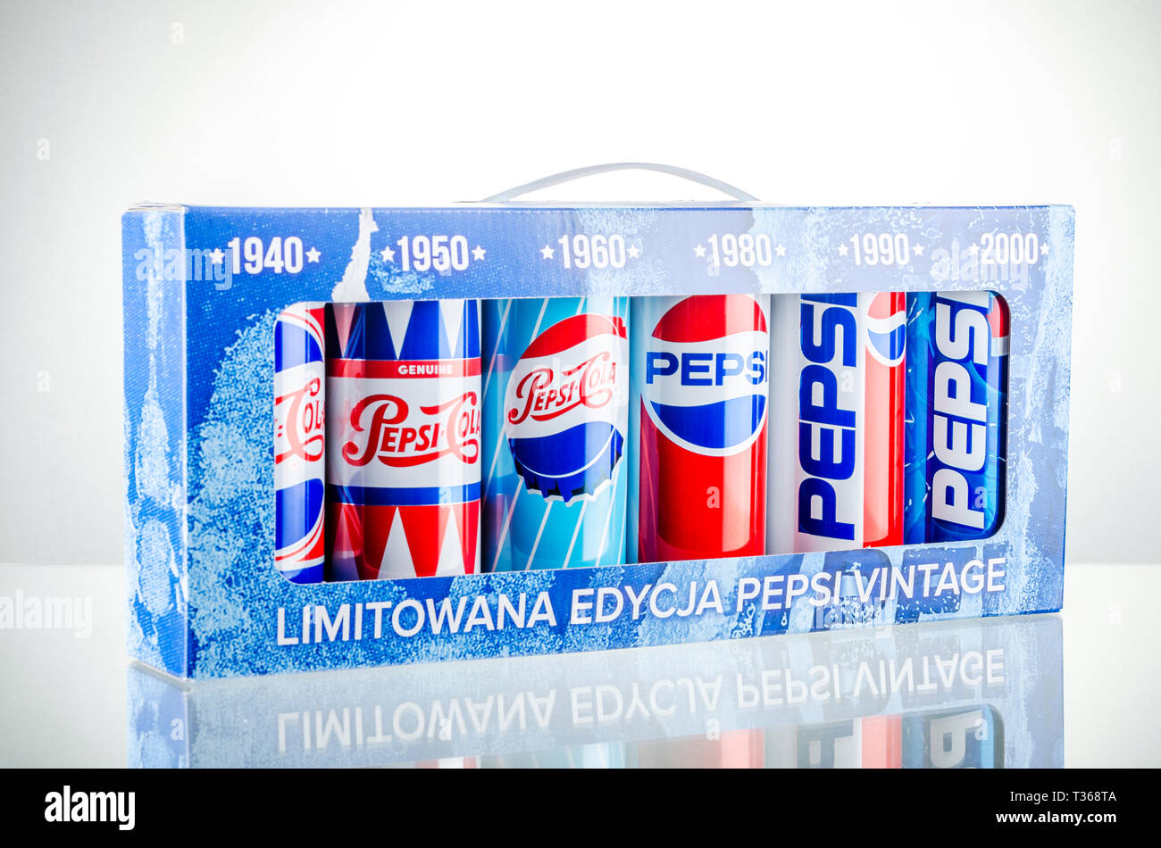 Pepsi drink isolated on gradient background Stock Photo - Alamy