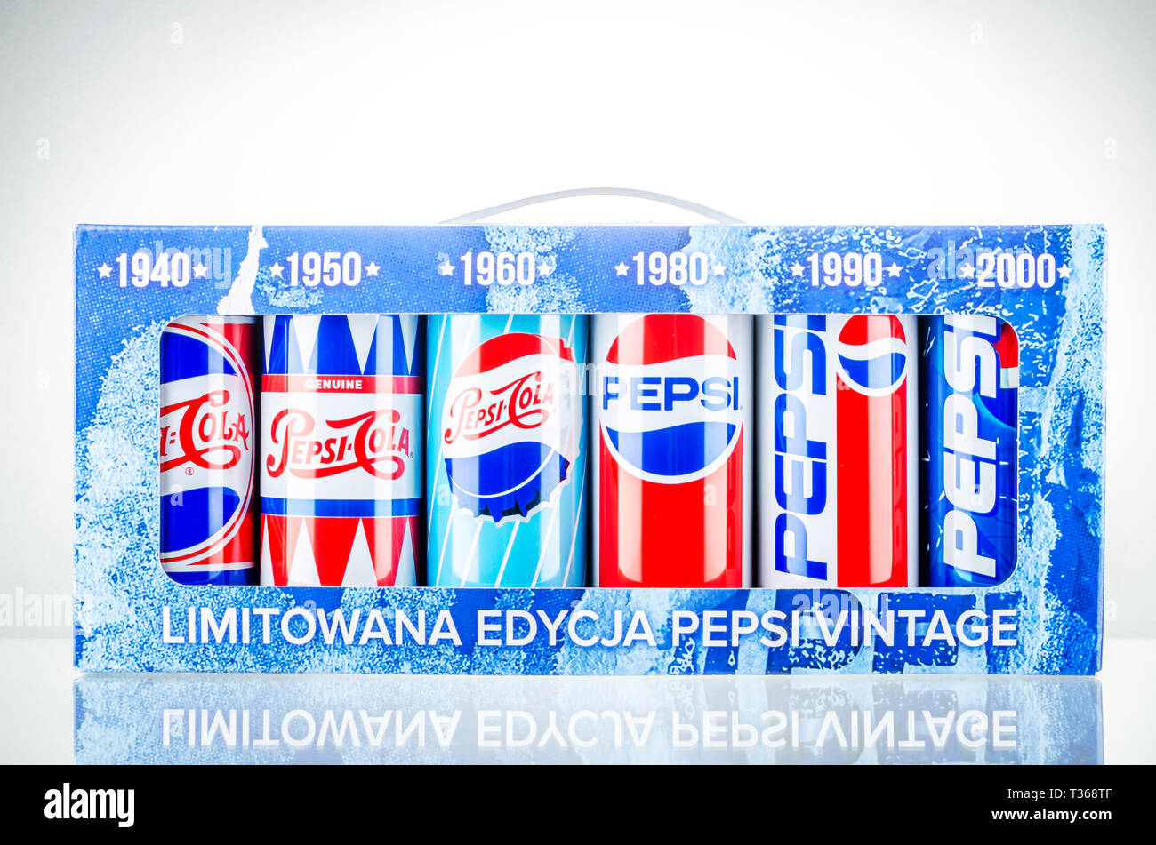 Pepsi drink isolated on gradient background Stock Photo - Alamy
