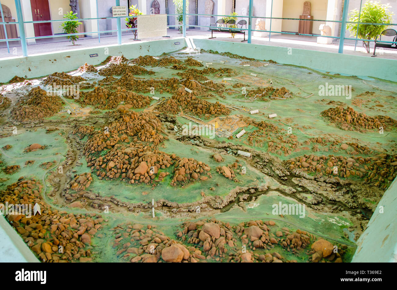 Hampi Layout - Mini Model of Hampi at Archaeological Museum Hampi ...