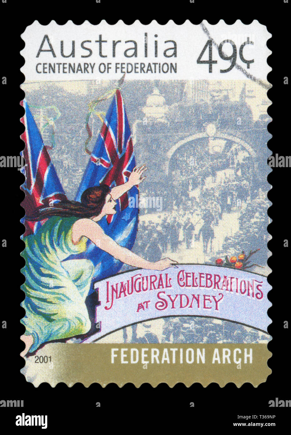 Australia stamp sydney hi-res stock photography and images - Alamy