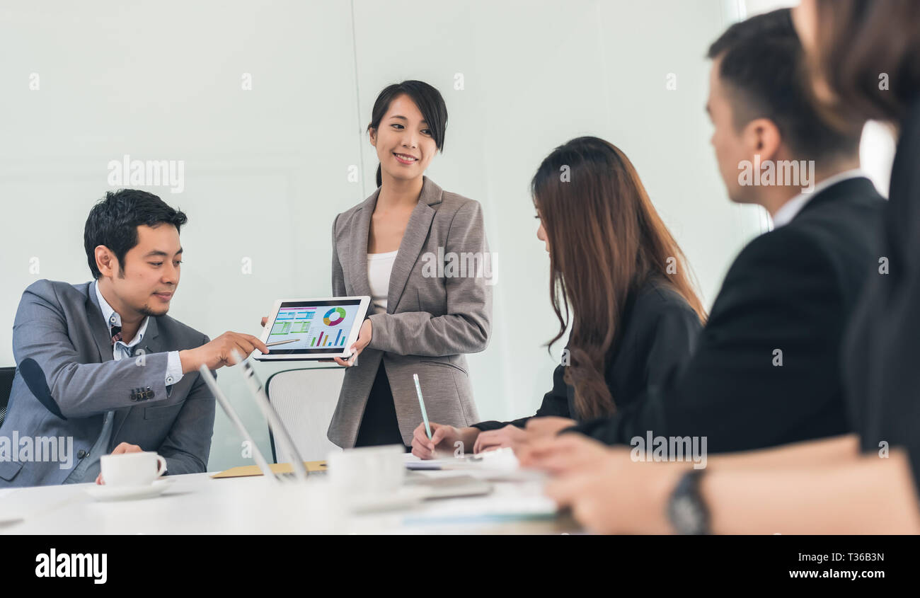 asian business people meeting in the office Stock Photo - Alamy