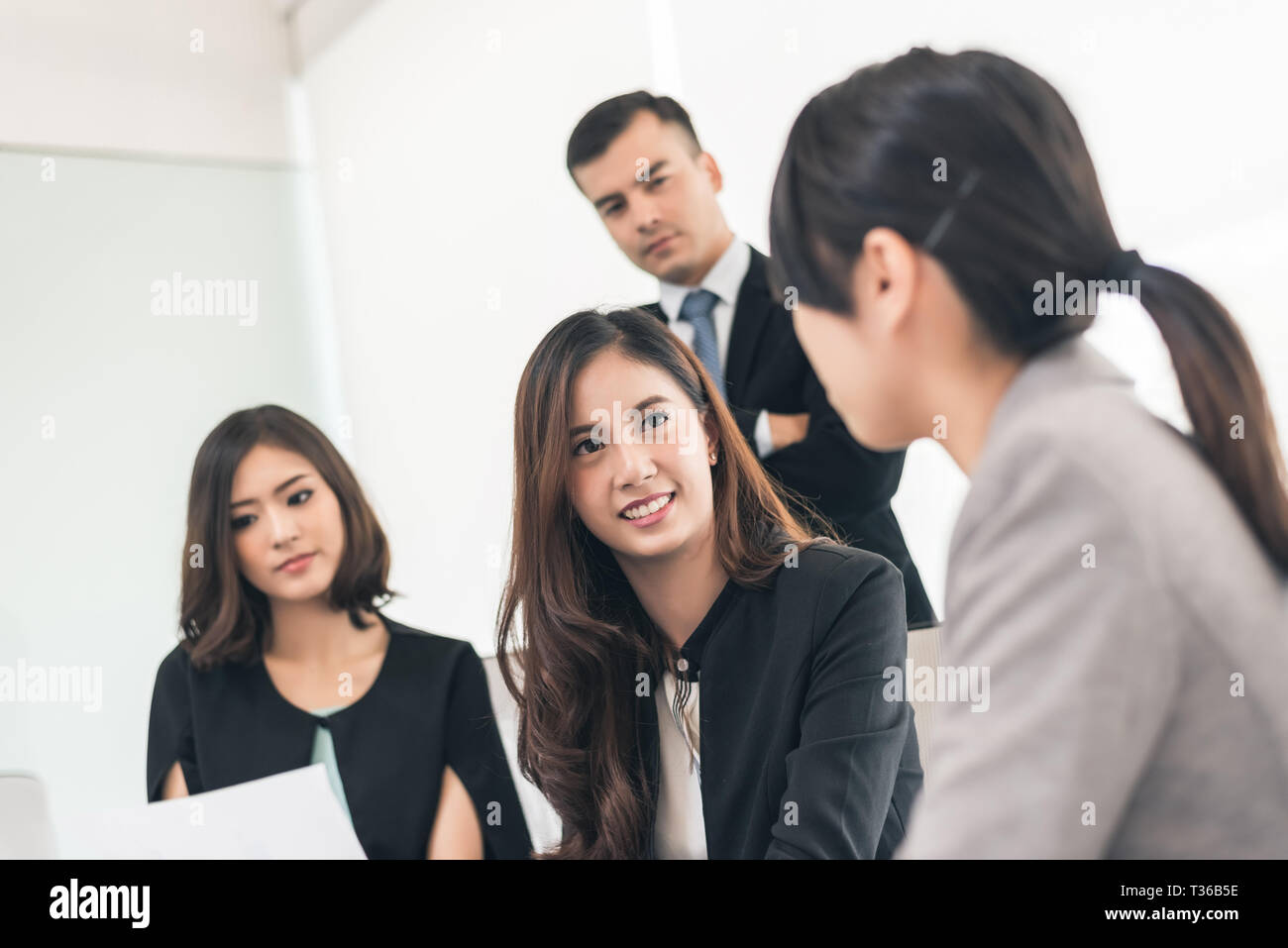 asian business people meeting in the office Stock Photo - Alamy