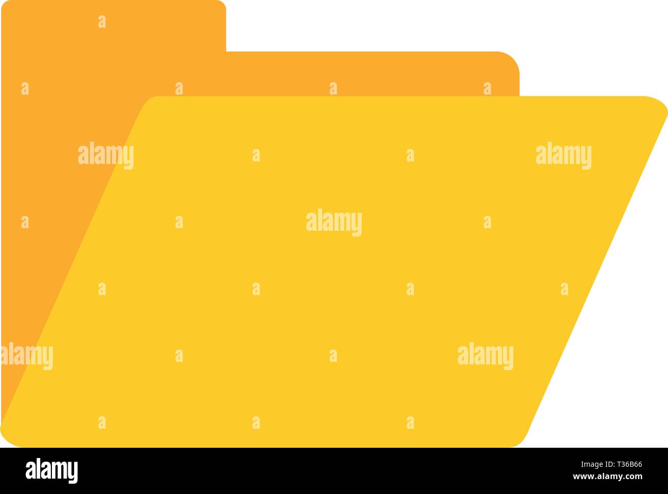 Folder open symbol isolated Stock Vector Image & Art - Alamy