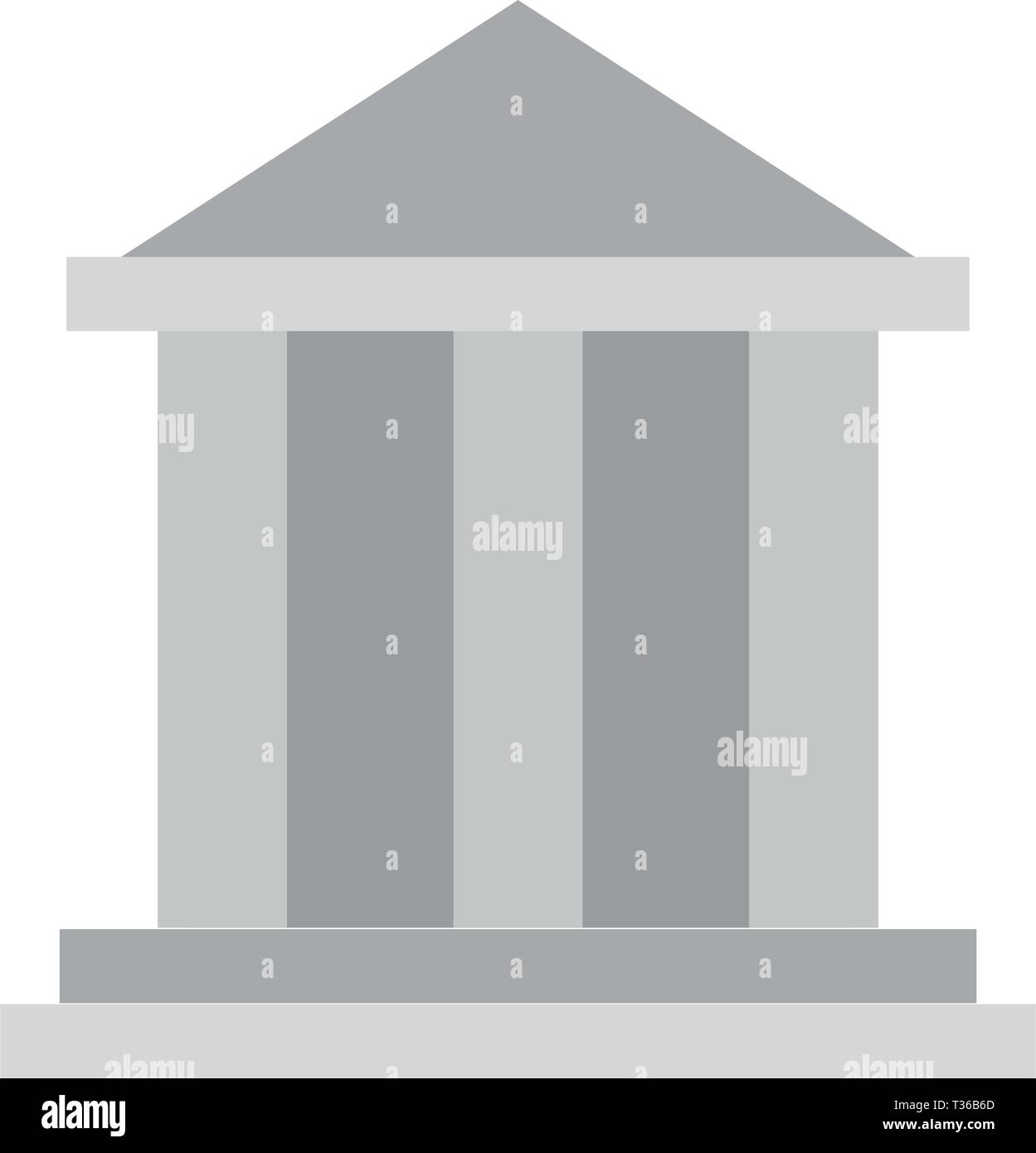Bank building symbol isolated Stock Vector Image & Art - Alamy