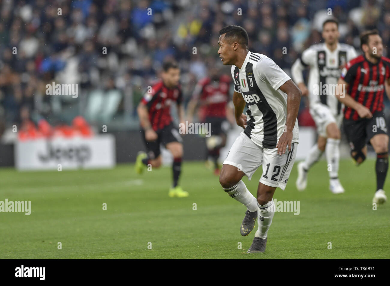 Alex Sandro of Juventus FC during the Serie A match at Allianz Stadium ...