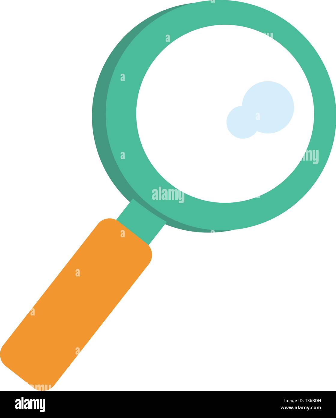 Magnifying glass symbol isolated Stock Vector Image & Art - Alamy