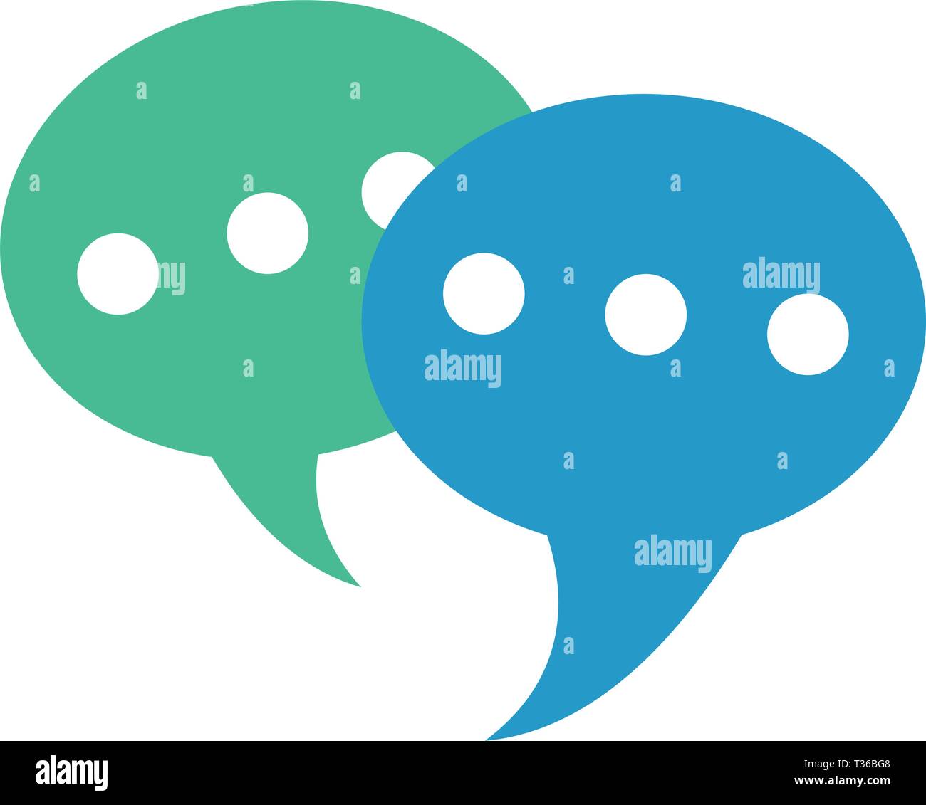 Chat bubbles symbol isolated Stock Vector Image & Art - Alamy