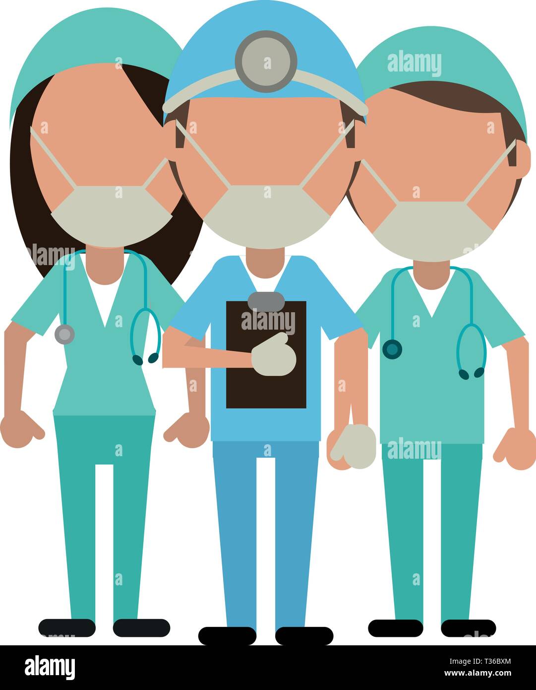Medical teamwork avatar Stock Vector Image & Art - Alamy