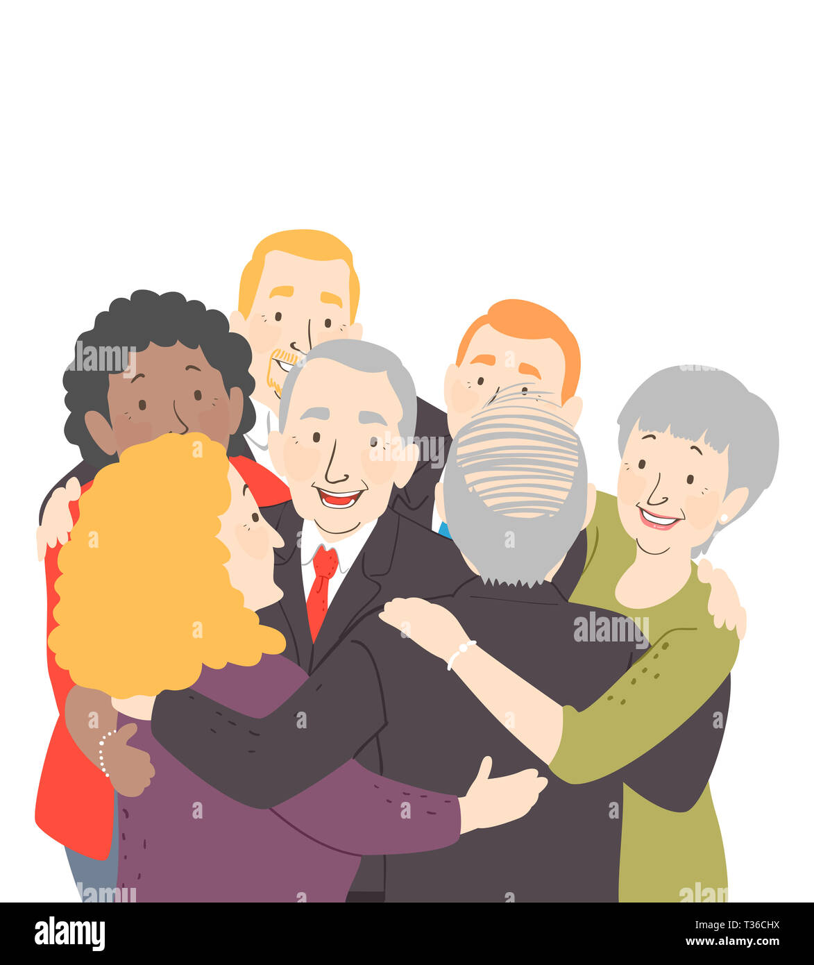 Group Hug Clip Art