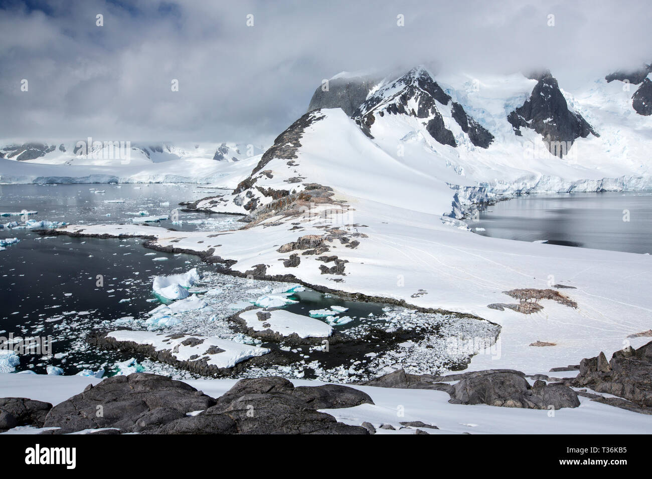 Icebergs at Port Charcot, Wilhelm Archipelago, Antarctic Peninsular ...