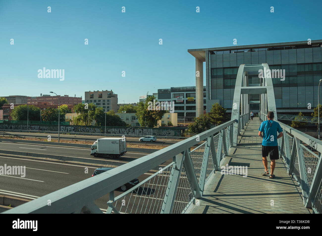 Pedestrian walkway warehouse hi-res stock photography and images - Alamy