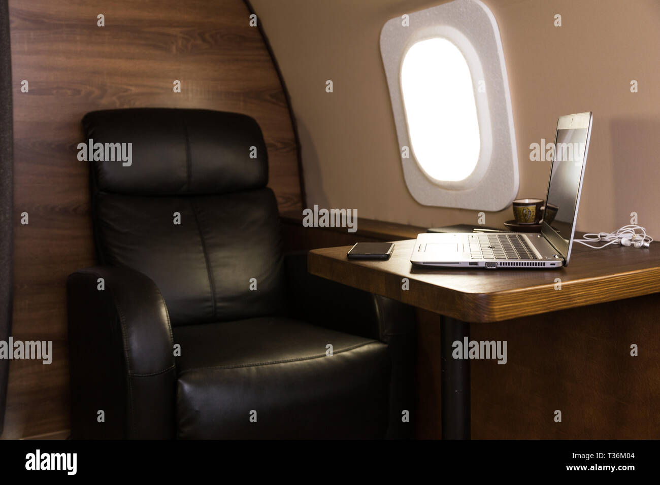Vip transportation private jet table hi-res stock photography and ...