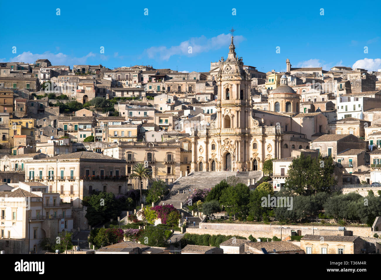 Ancient hill city of Modica Alta and Cathedral of San Giorgio famous ...
