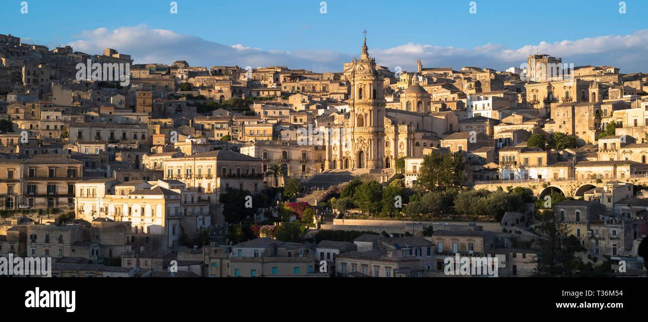 Ancient hill city of Modica Alta and Cathedral of San Giorgio famous ...