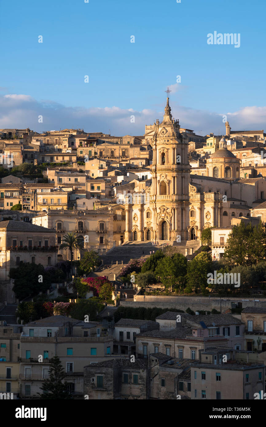 Ancient hill city of Modica Alta and Cathedral of San Giorgio famous ...