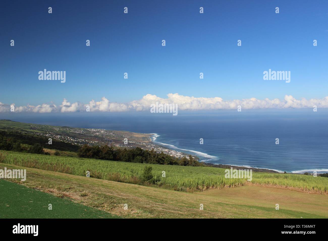 reunion island landscape Stock Photo - Alamy