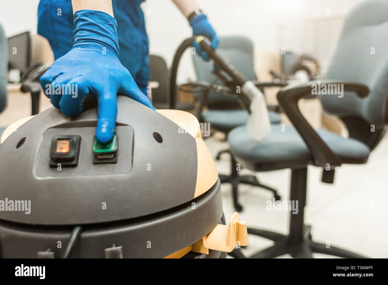 Professional cleaners team cleaning in hi-res stock photography and ...