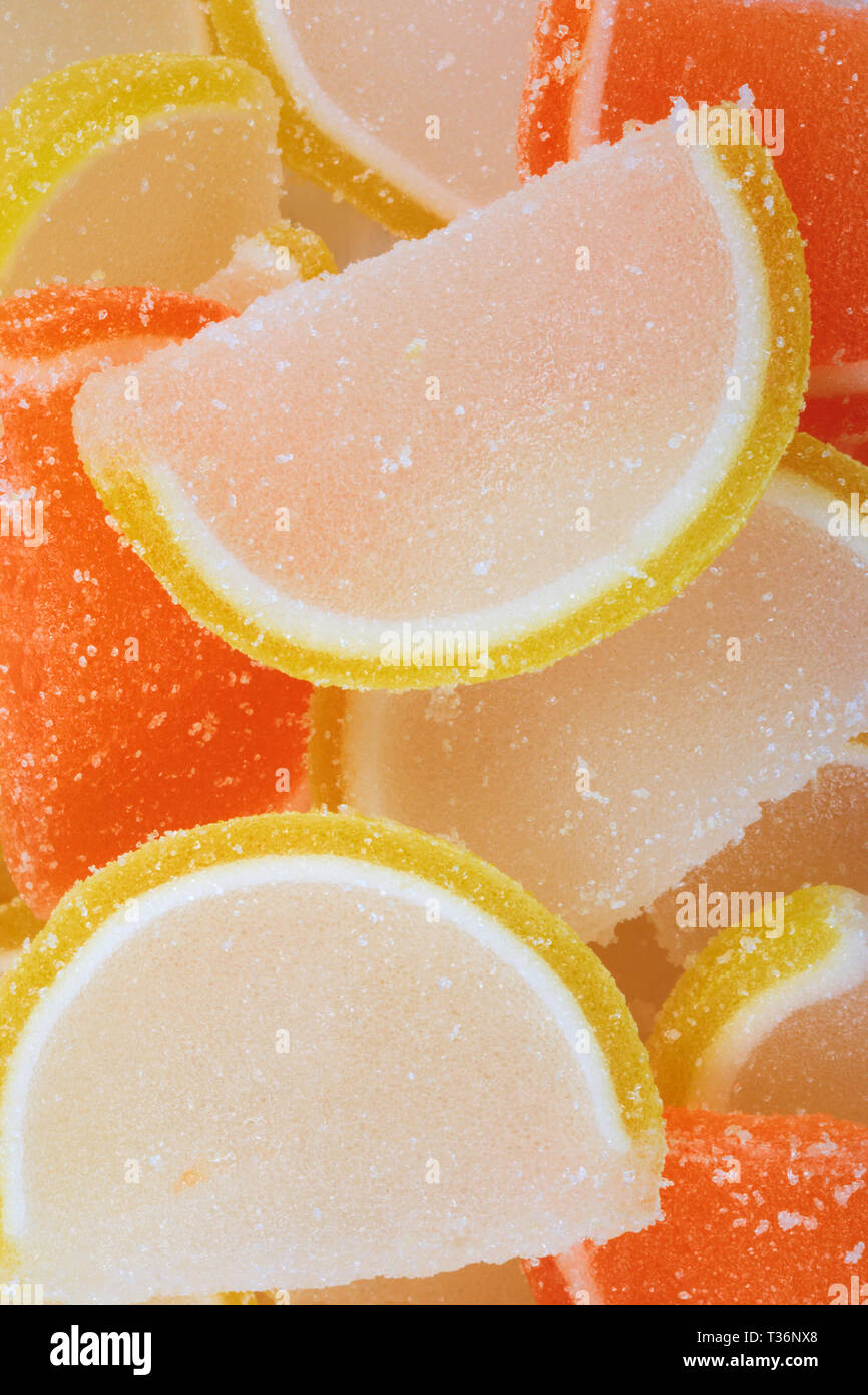 many Multicolor Fruit Jelly Stock Photo - Alamy