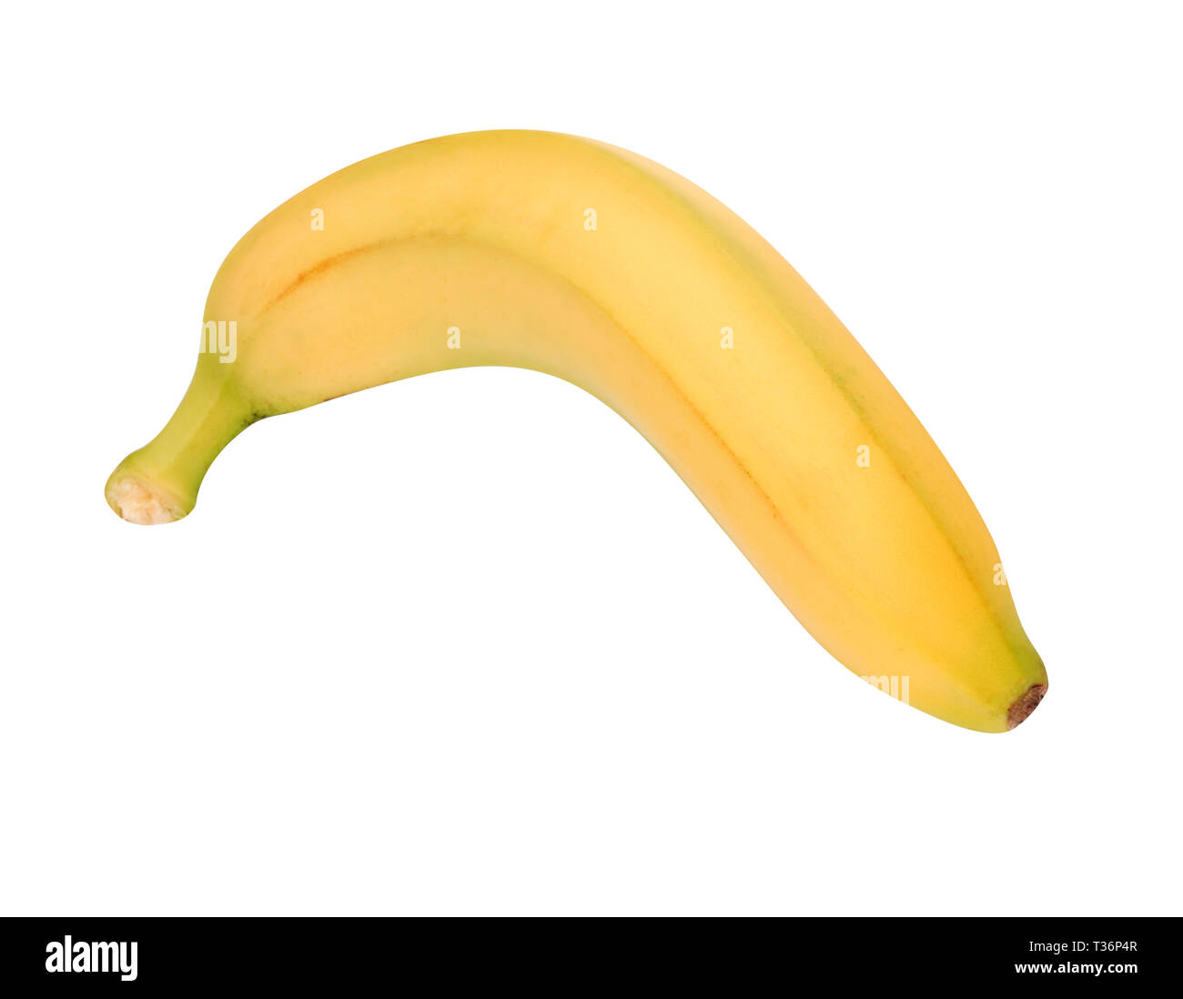 Yellow Banana Isolated Stock Photo - Alamy