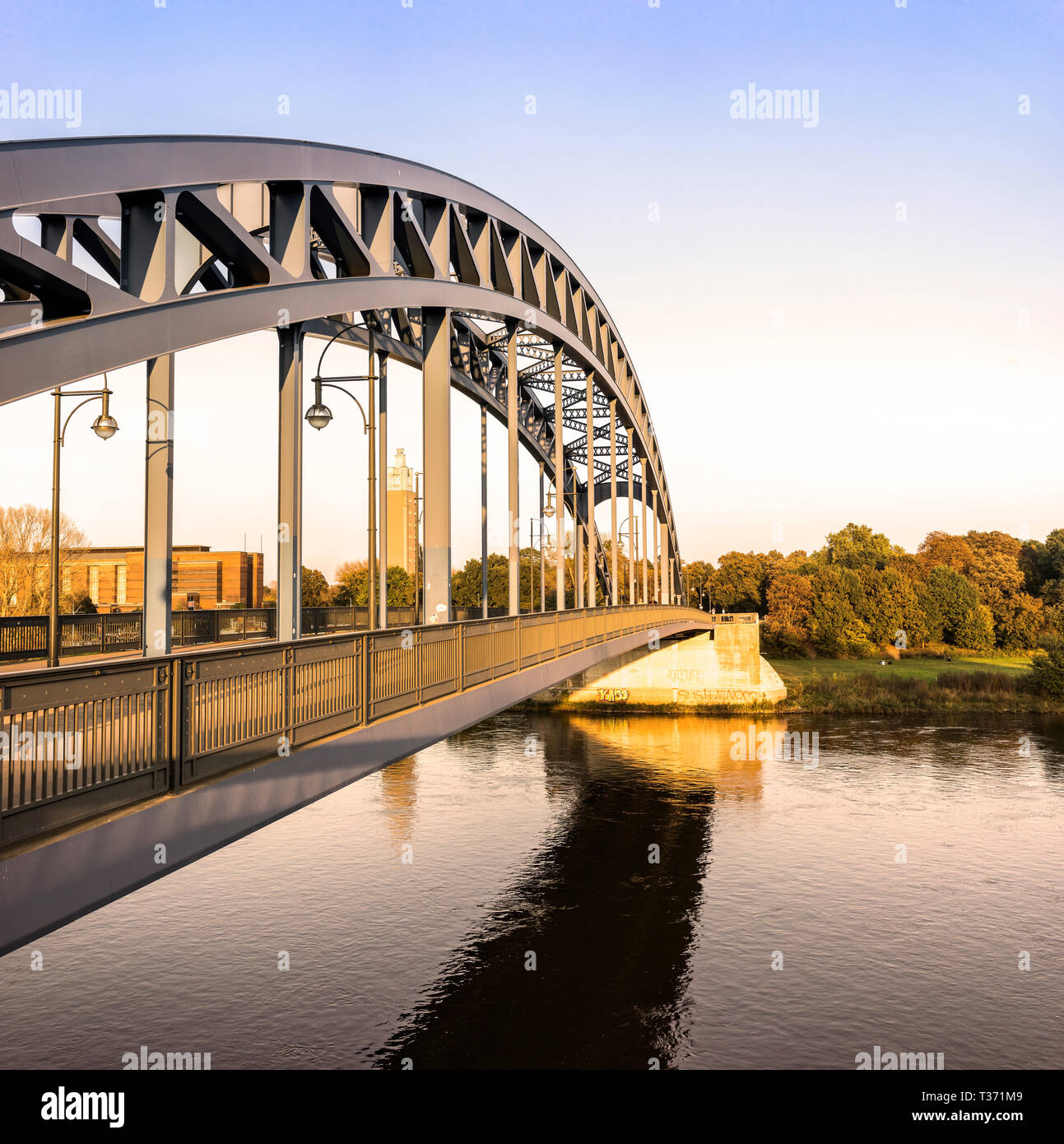 Star Bridge in Magdeburg, Germany Stock Photo - Alamy